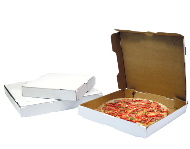 Pizza Boxes 9" 230x230x40mm White | Castaway NZ